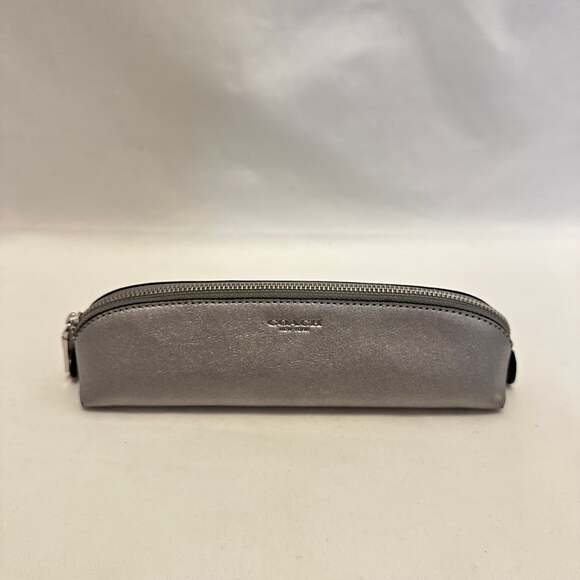 Coach | Bags | Coach Silver Pencil Case Organizational Pouch Nwot ...